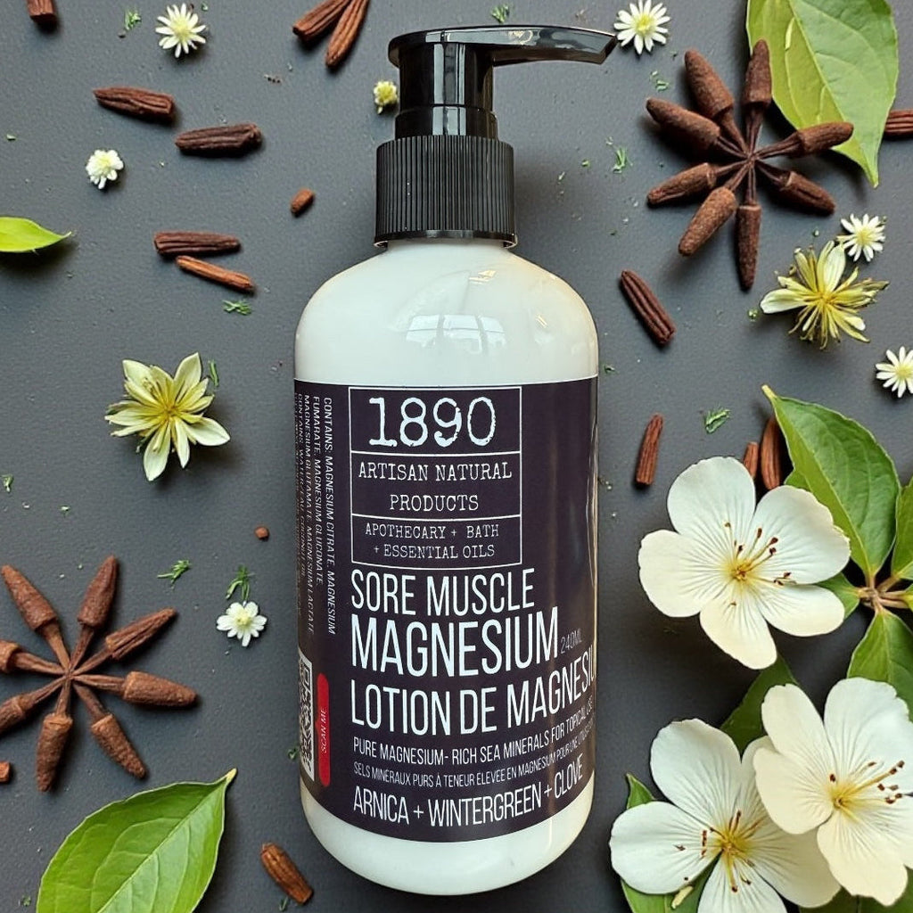 “Magnesium Body Lotion" - {Sore Muscle) Wintergreen + Clove + Arnica ...